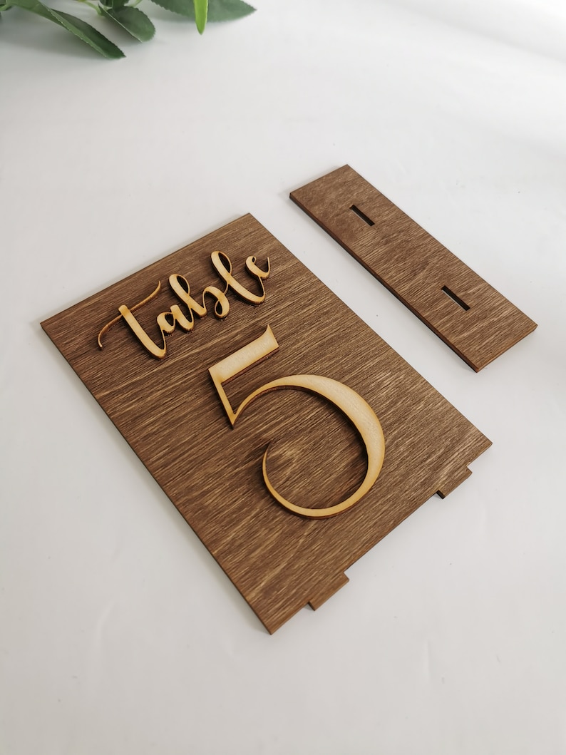 Wood Table Numbers for Wedding Rustic Table Numbers Modern - Etsy