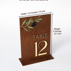 Custom Table Numbers With QR Code and Logo, Rustic Wedding Table ...