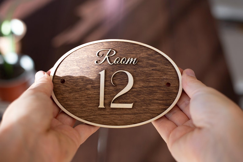 Wooden Hotel Room Numbers, Vintage Door Number Plaques - Etsy