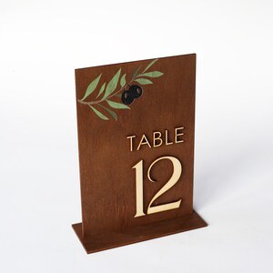 Personalized Wood Table Signs With QR Code: Double Sided Table ...