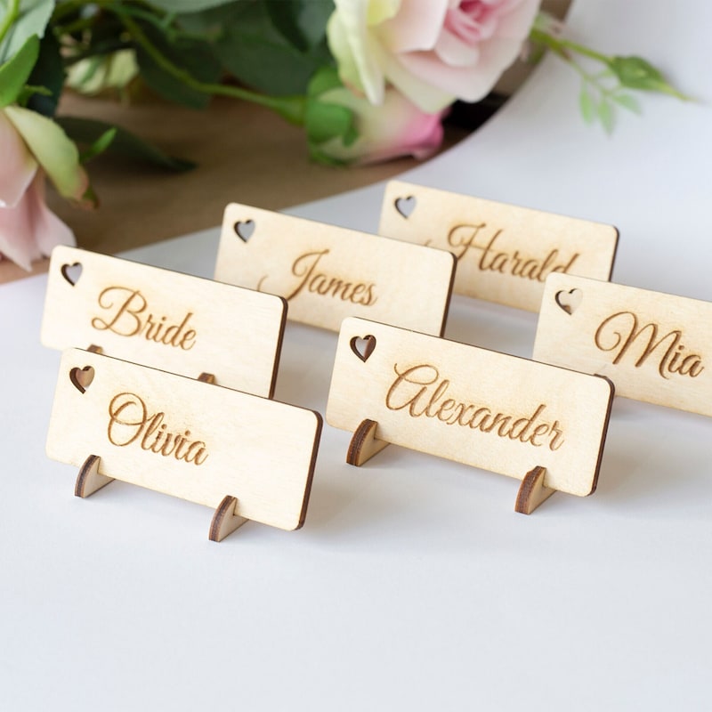 Wood Place Cards - Etsy