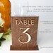 Layered Wooden Table Numbers: Rustic Wedding Reception Decor, 5.5'' - Etsy