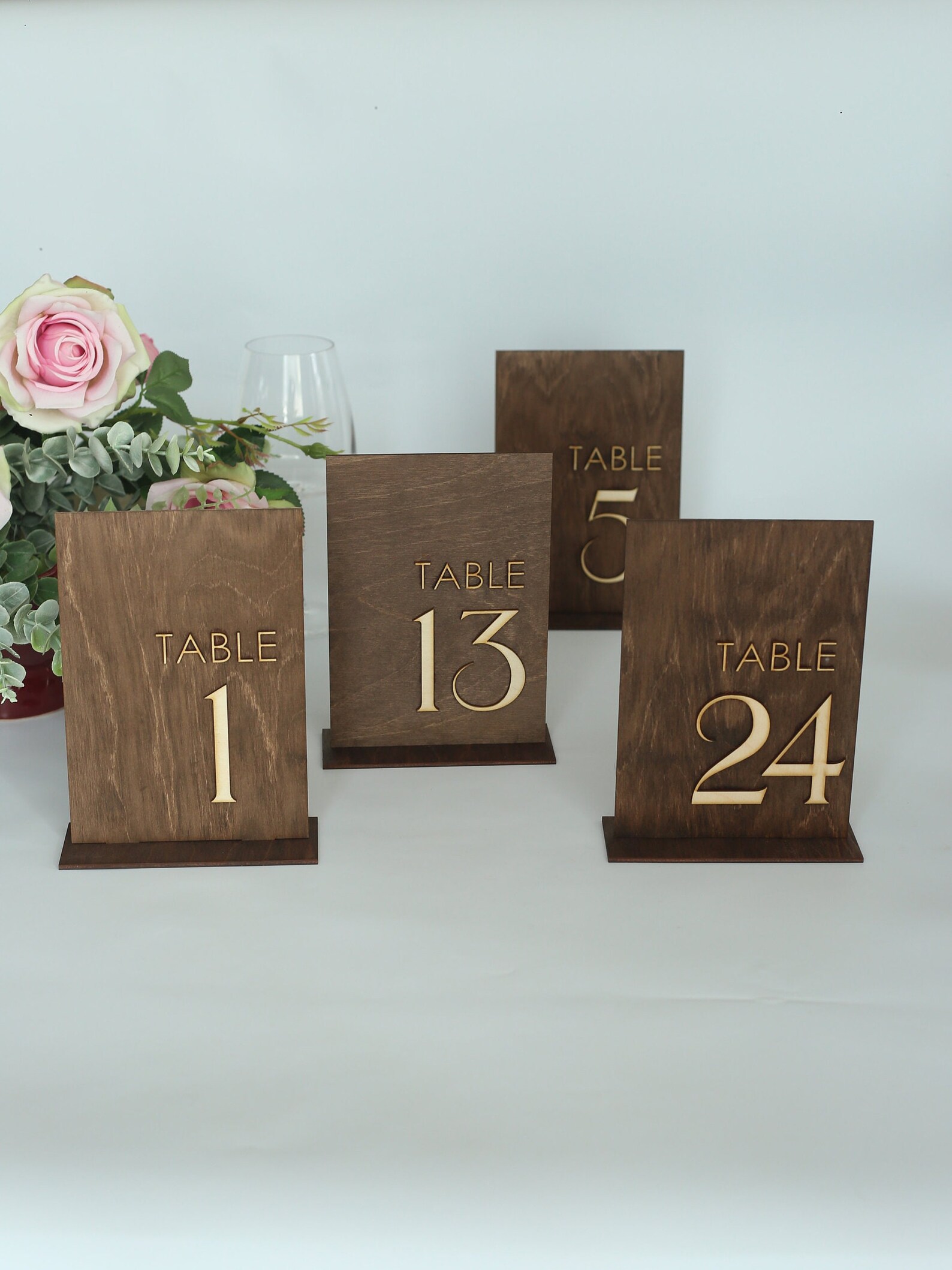 Wood Table Numbers for Wedding Rustic Table Numbers Elegant - Etsy UK