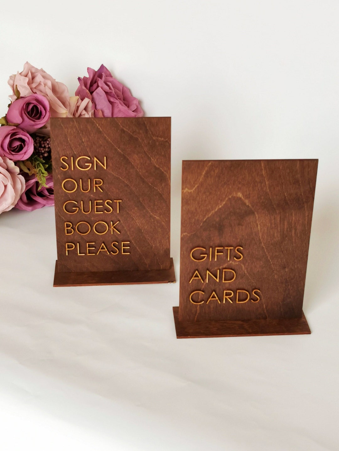 Cards and Gifts Wedding Sign, Please Sign Our Guest Book Wedding Sign ...