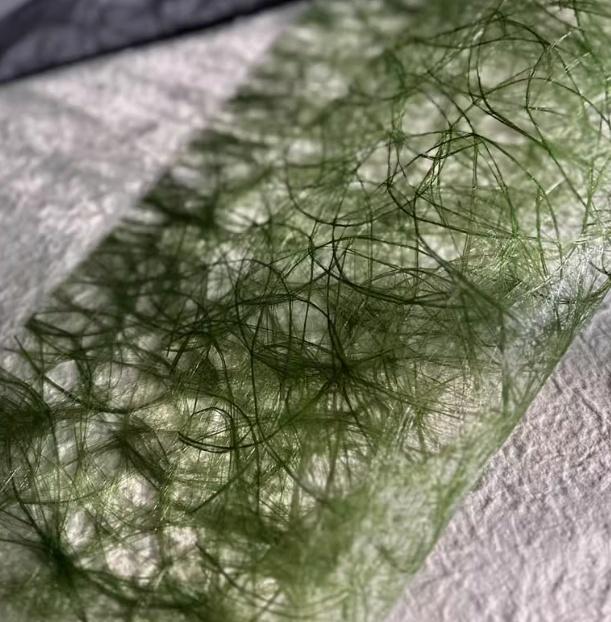 Grass Green Fabric, Geometric Texture, Irregular Large Mesh, Extra ...