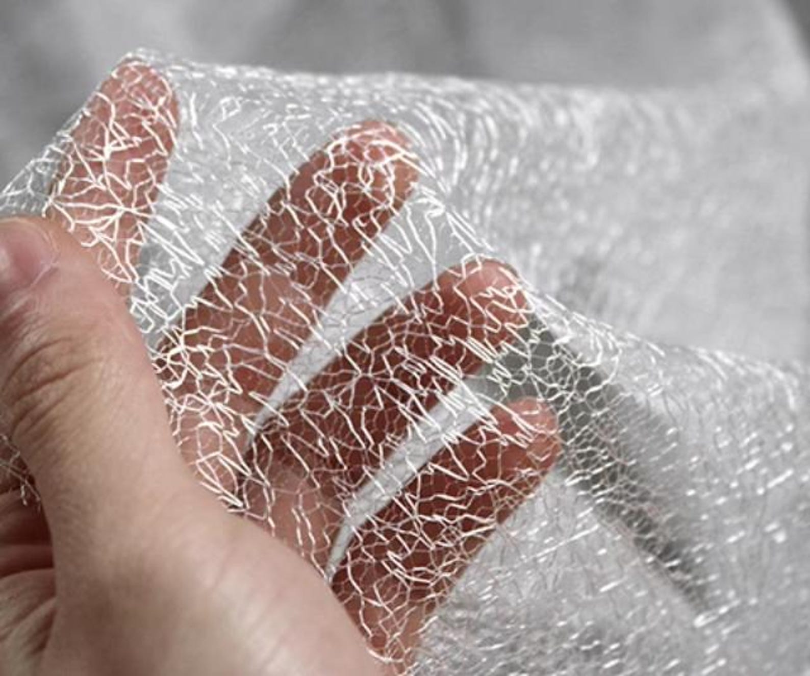 White See-through Veil Mesh Fabric, Irregular Texture Lace Fabric ...