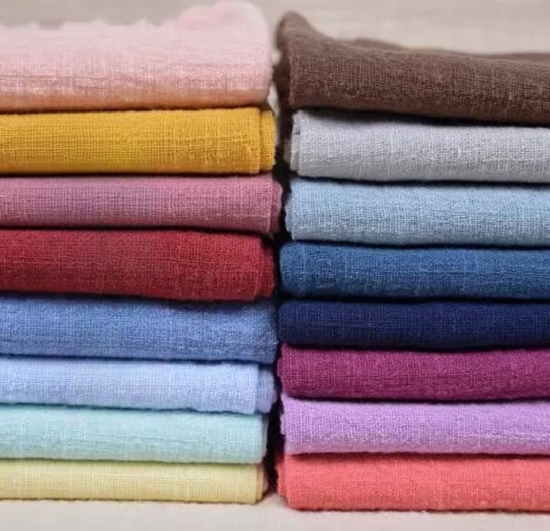 Bamboo Knotted Linen Fabric, Light Weight Linen Fabric, Linen Fabric by ...
