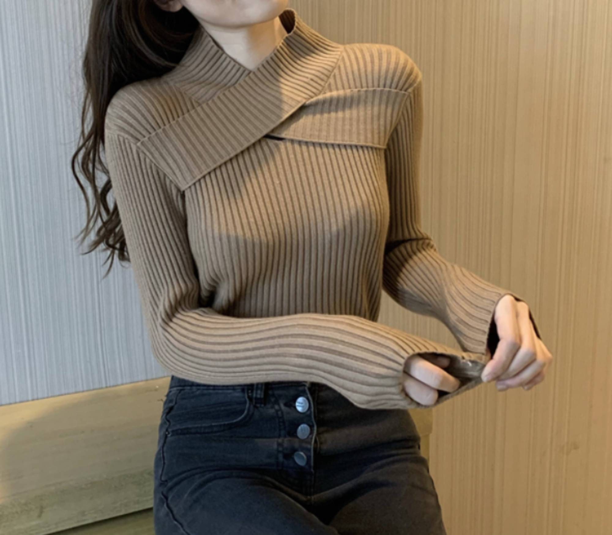 Gray Wrap Crochet Sweater Warm Crossover Wrap Sweater Winter - Etsy