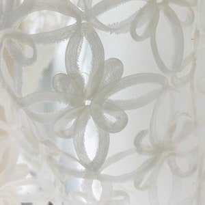 Hollow Out See-through Lace Fabric, Knitted Flower Tulle Fabric ...
