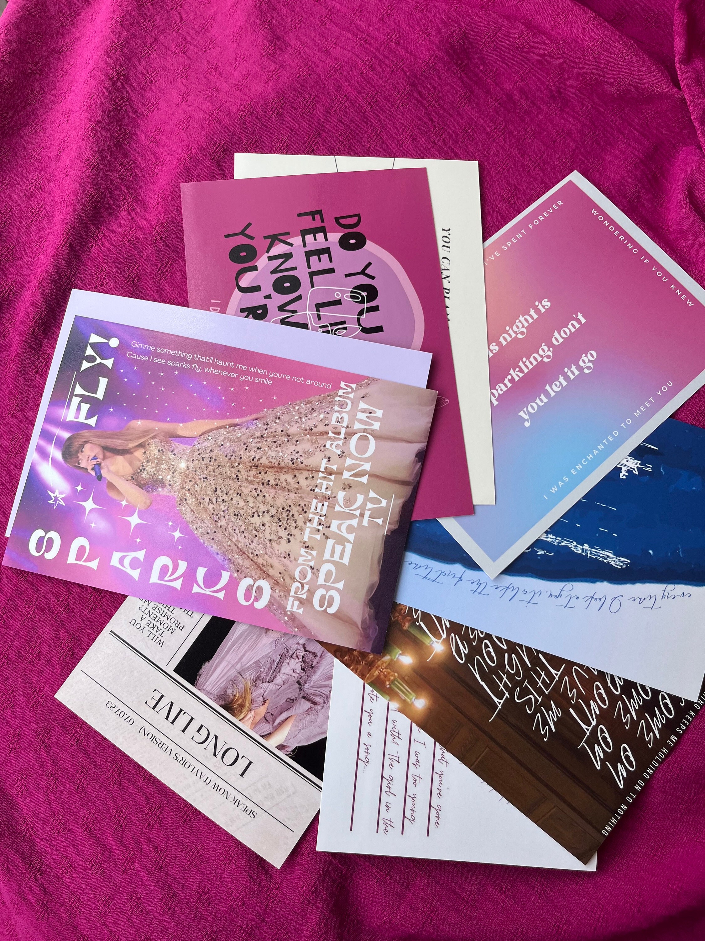 Speak Now Taylor Swift Postcard Prints Set - Etsy UK