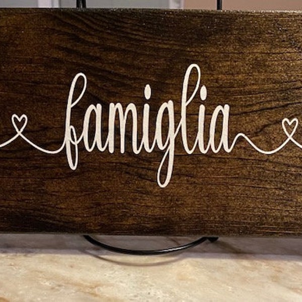 Italian Wood Sign - Etsy