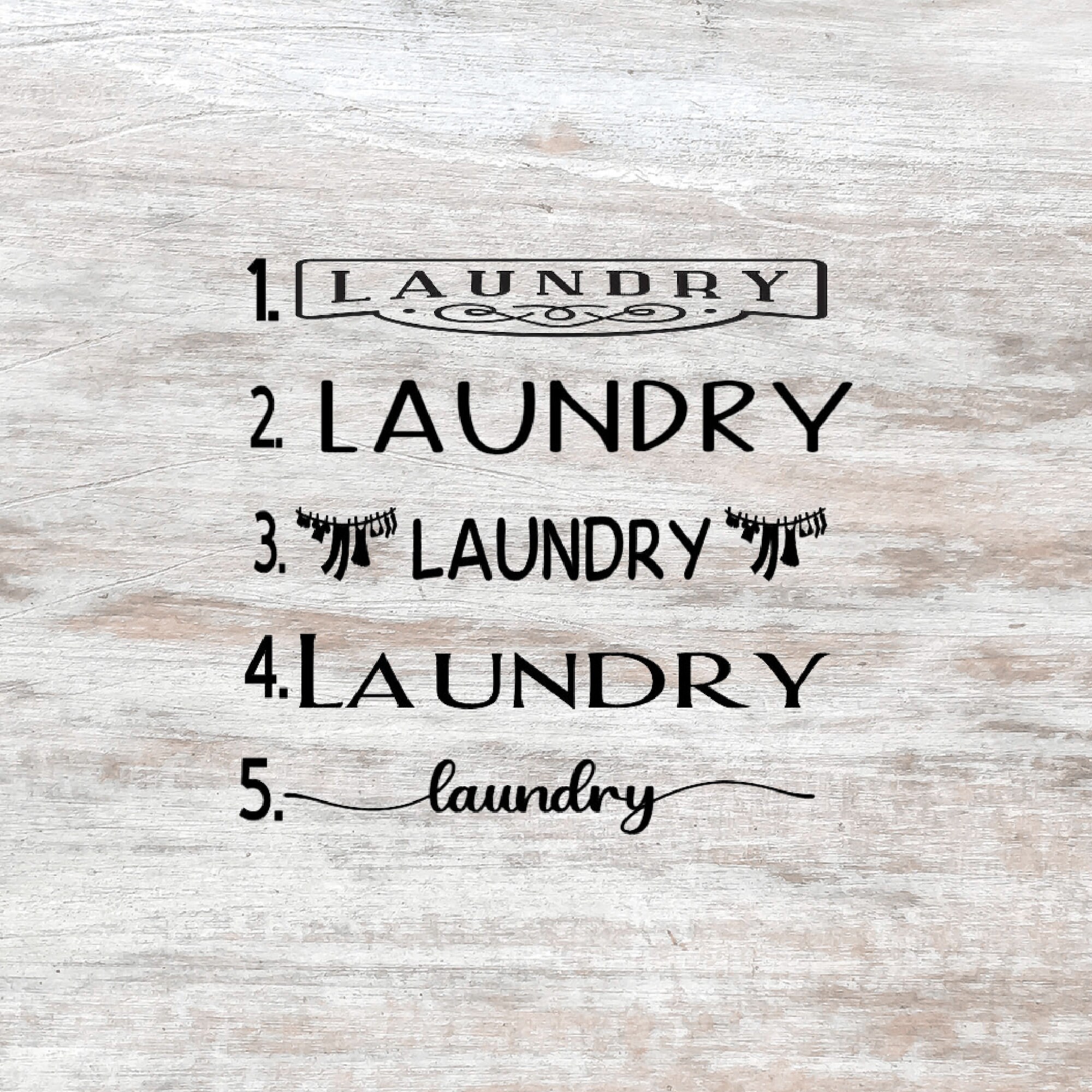 Laundry Vinyl Decals Laundry Room Door Decal Laundry Decal - Etsy