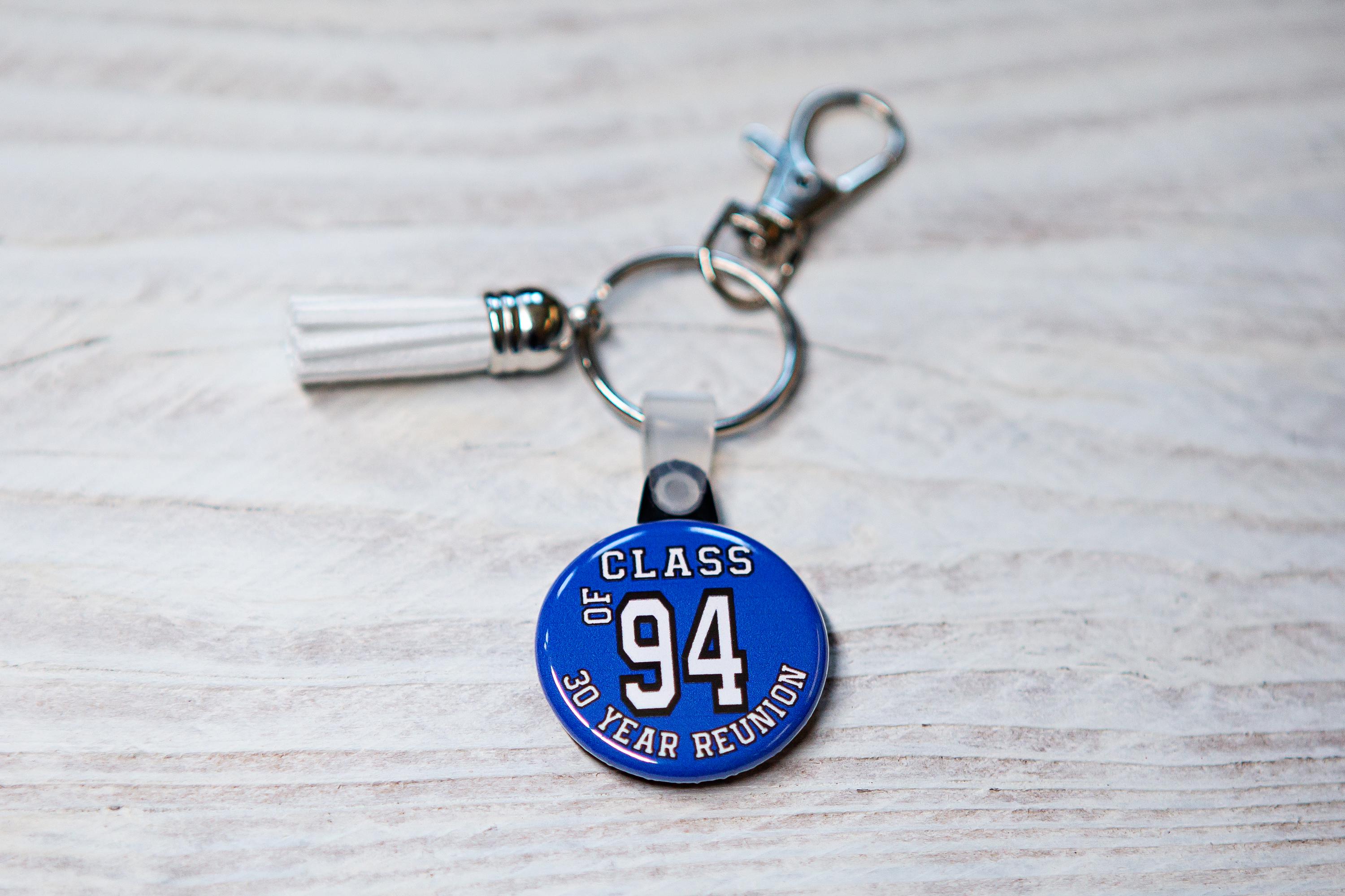 PERSONALIZED School Color Class of Tassel Keychain Graduation High ...