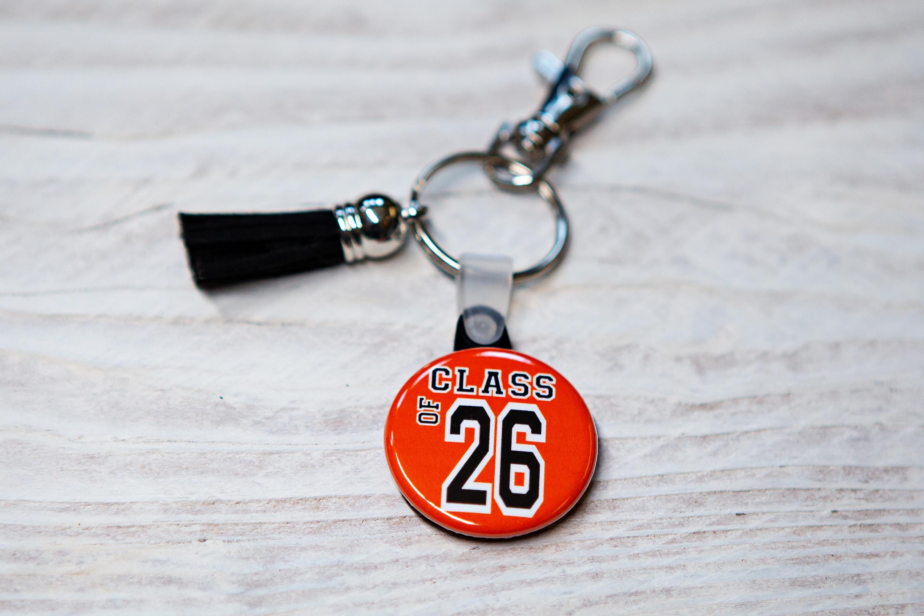 2026 CUSTOM School Color Class of 2026 Tassel Keychain Graduation High ...