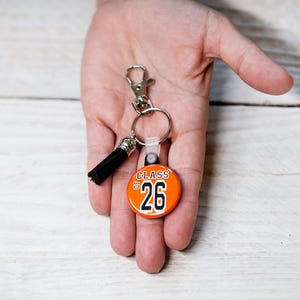 2026 CUSTOM School Color Class of 2026 Tassel Keychain Graduation High ...