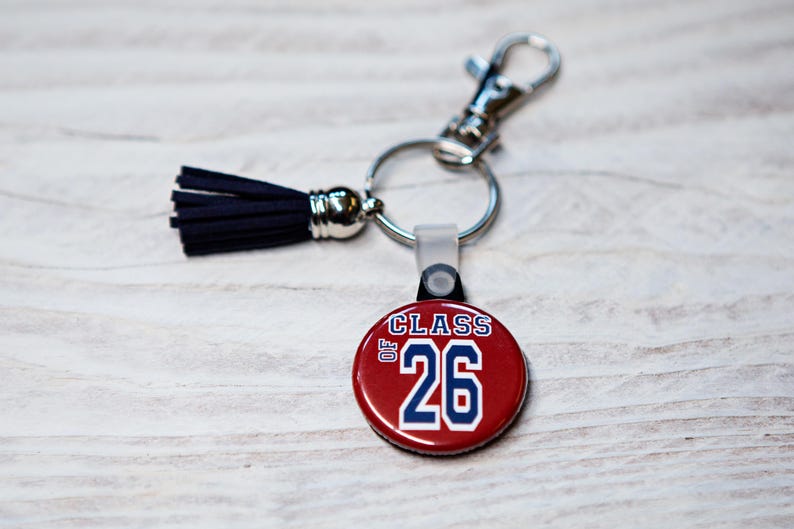 2026 CUSTOM School Color Class of 2026 Tassel Keychain Graduation High ...
