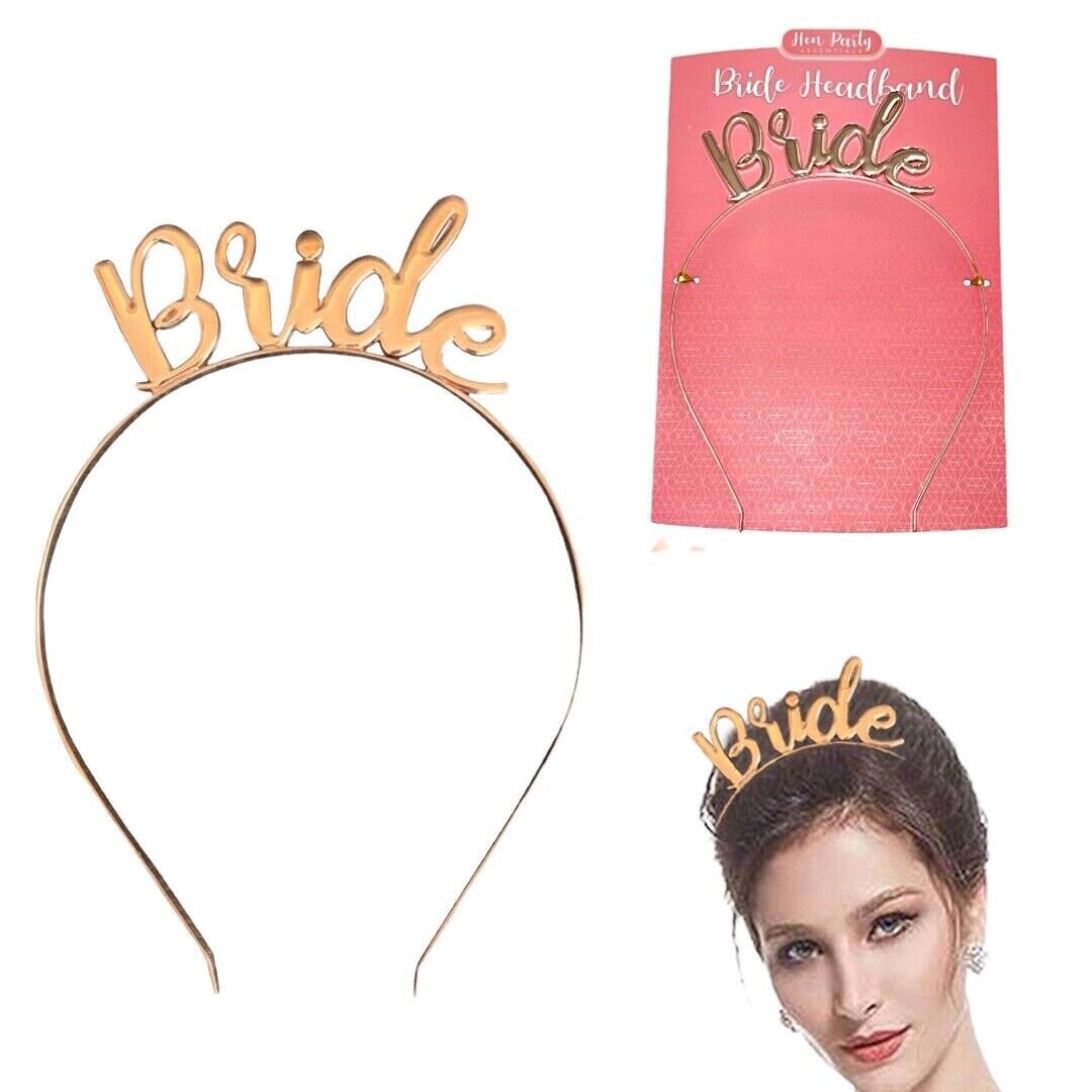 Team Bride Hen Party Bride to Be Night Do Sashes Veil Tiara Tattoo Game ...