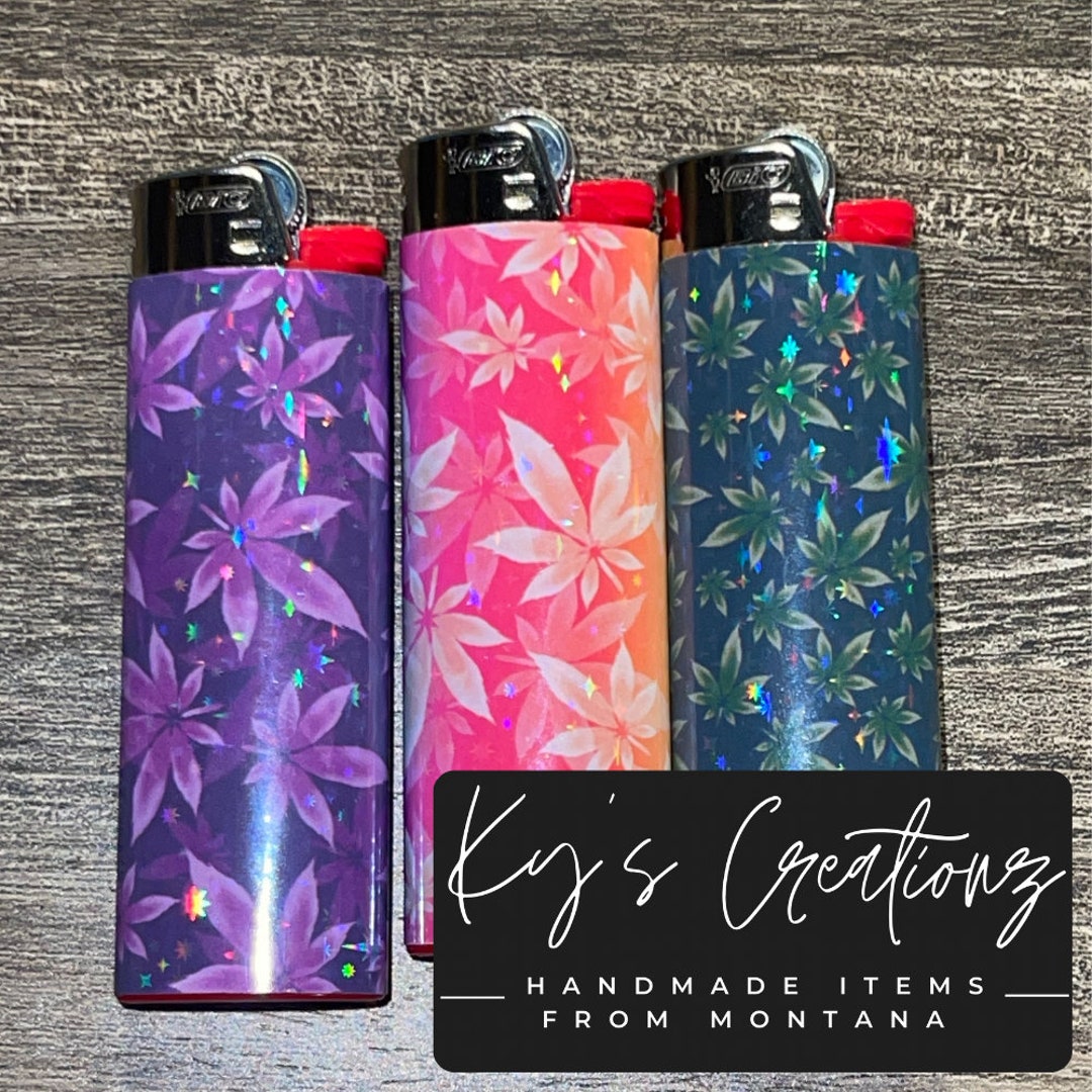 Leaf Pattern Lighters & Wraps | 3-pack or Individuals | Scratch ...