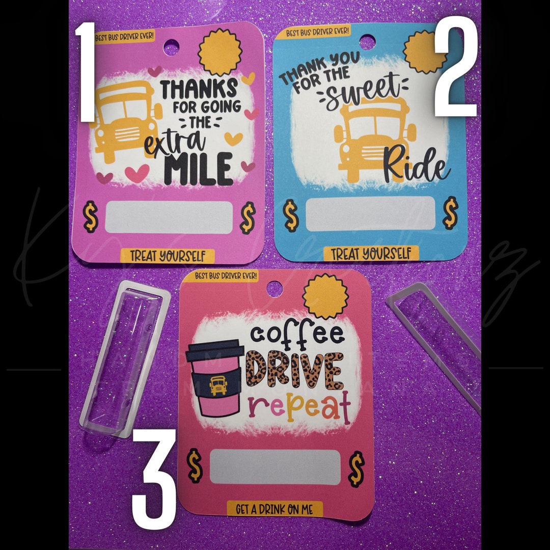 Bus Driver Money Cards Gift - Etsy