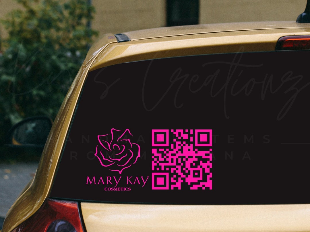 Makeup Custom QR Code Decal Mary Kay Flower - Etsy