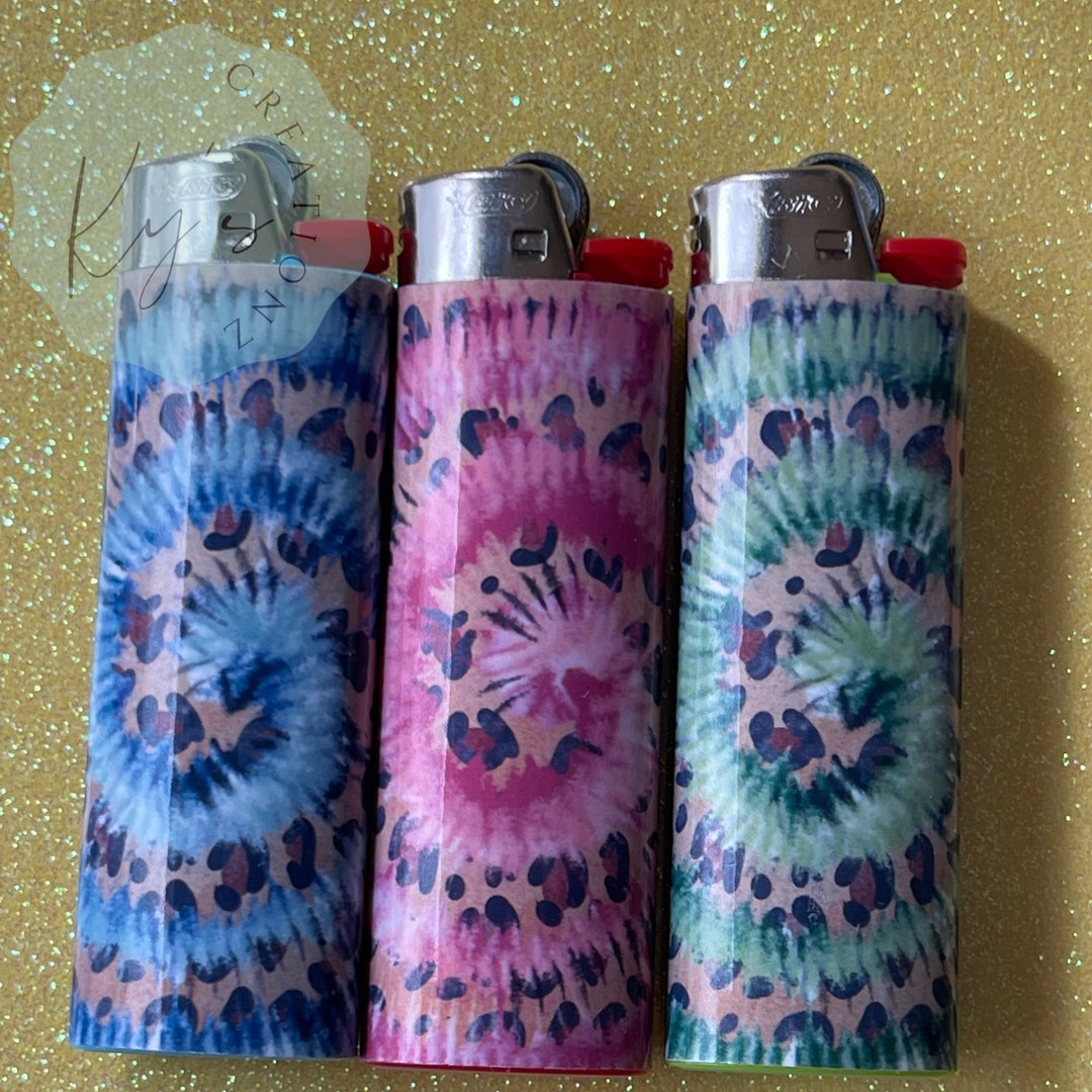 Cheetah Tye-dye Lighters & Wraps | 3-pack or Individuals | Scratch ...