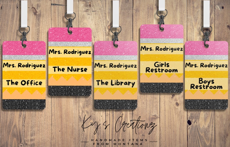 Custom Hall Passes | Classroom | Teacher | Gifts | School - Etsy