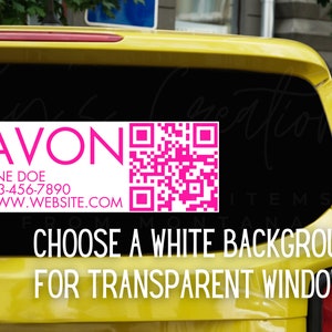 Personalized QR Code Decal Avon Makeup - Etsy