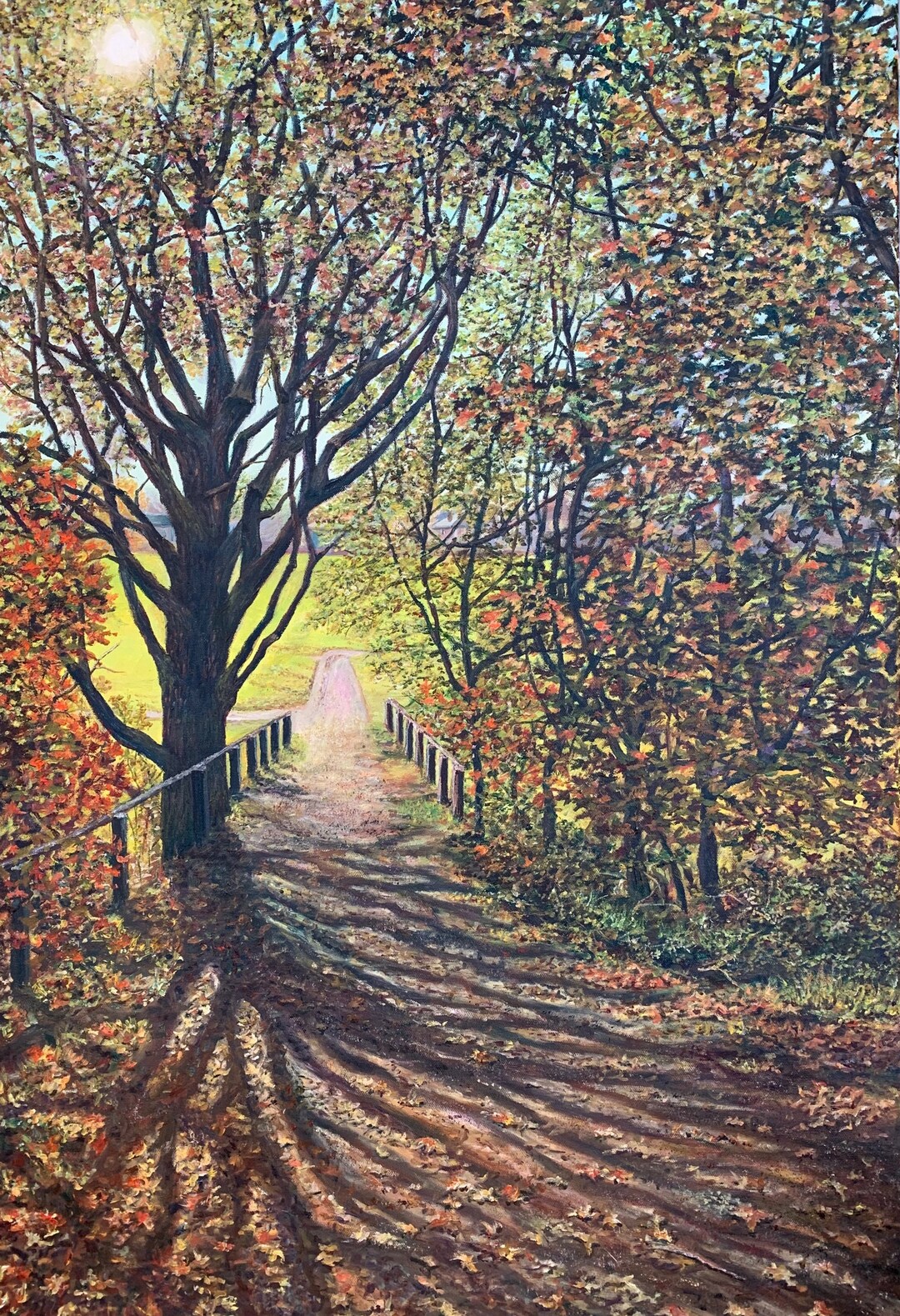 Original Oil Painting Hand-painted "autumn Forest in the Dresden Heath ...