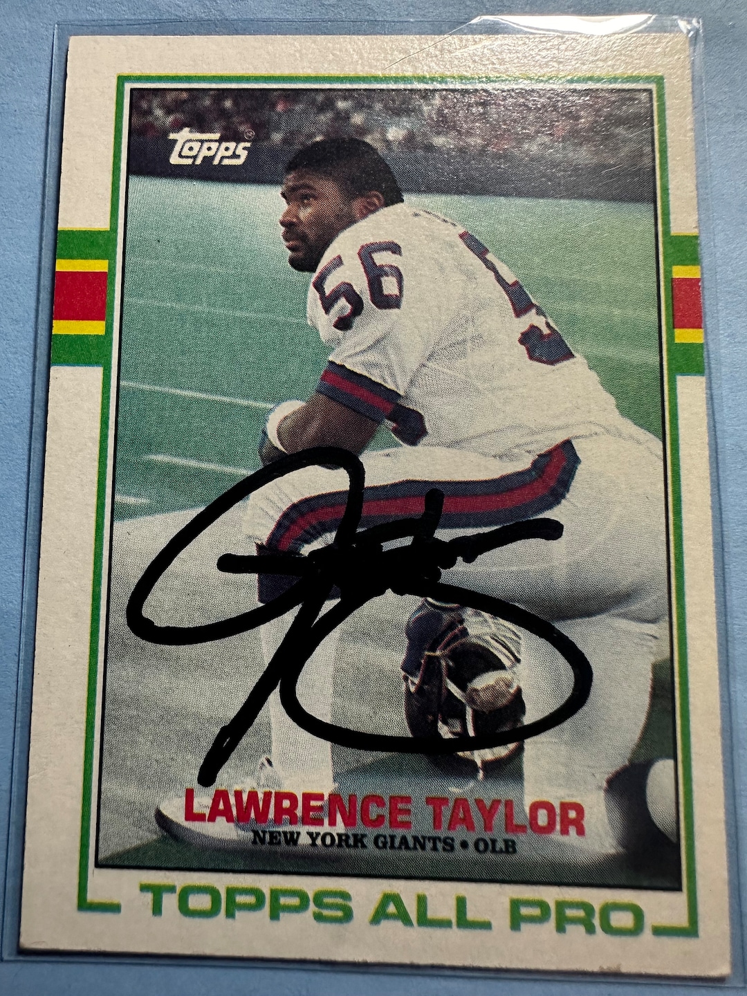Lawrence Taylor Autographed Card - Etsy
