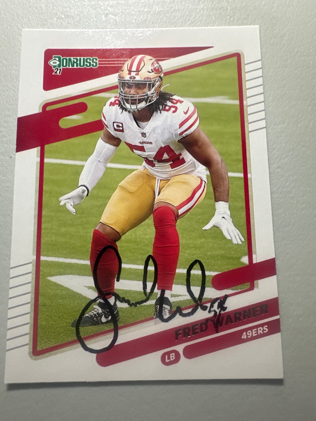 Fred Warner Autograph Card - Etsy