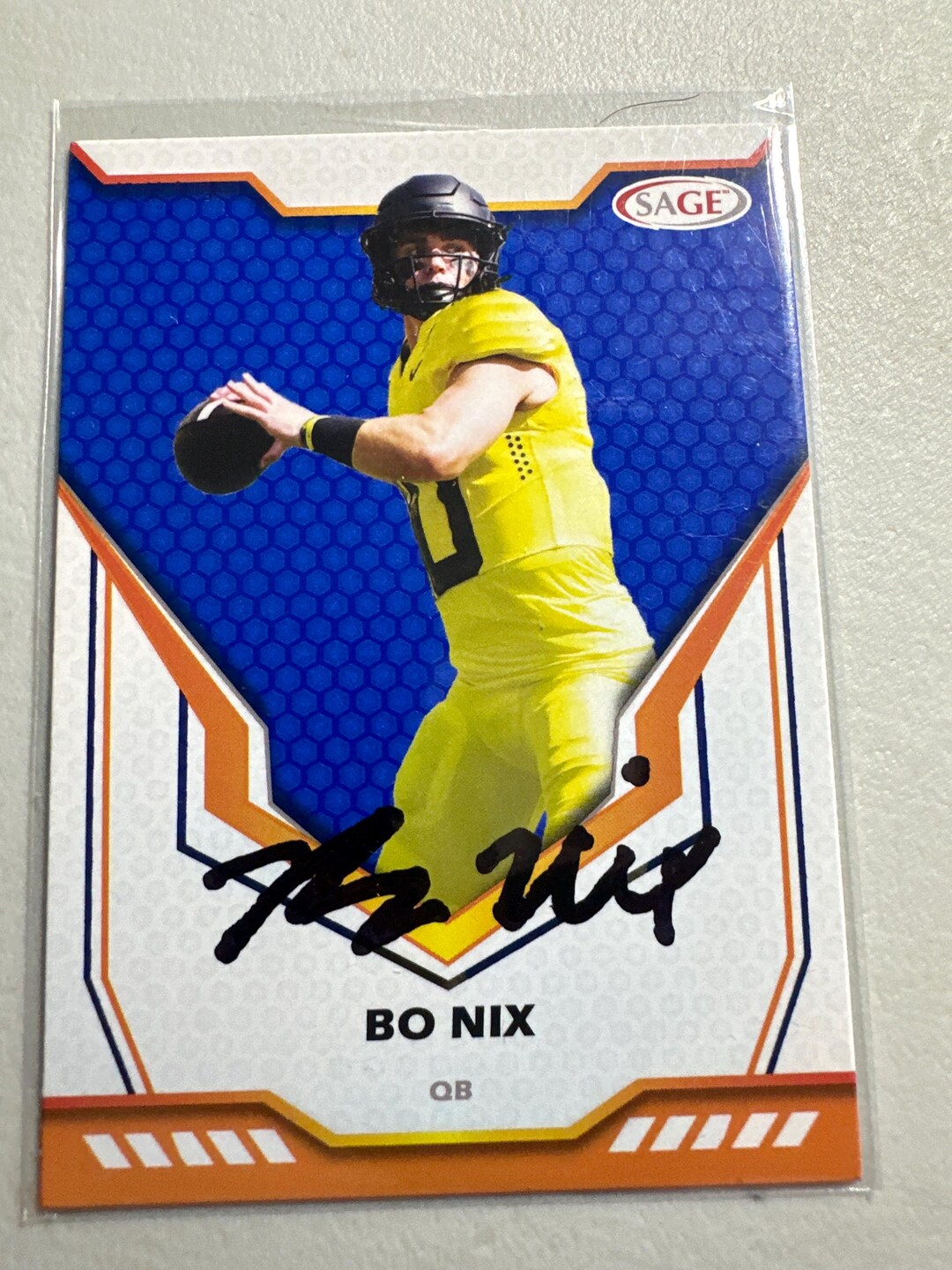 Bo Nix Autograph Card - Etsy