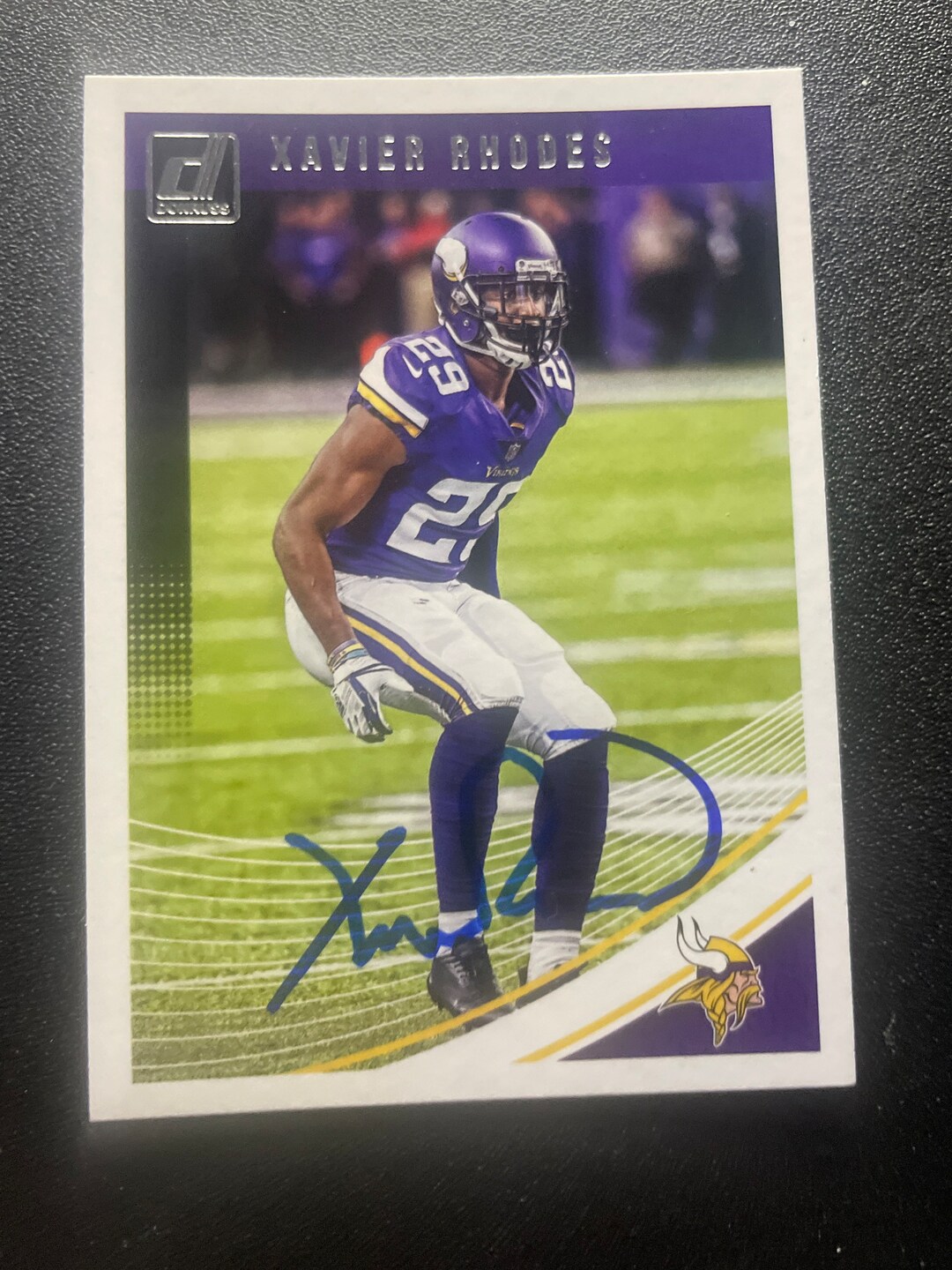Xavier Rhodes Autographed Card - Etsy