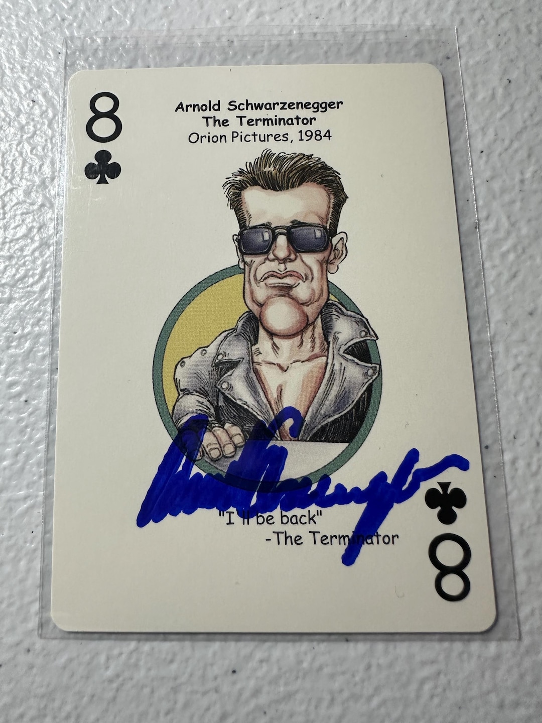 Arnold Schwarzenegger Autograph Card - Etsy