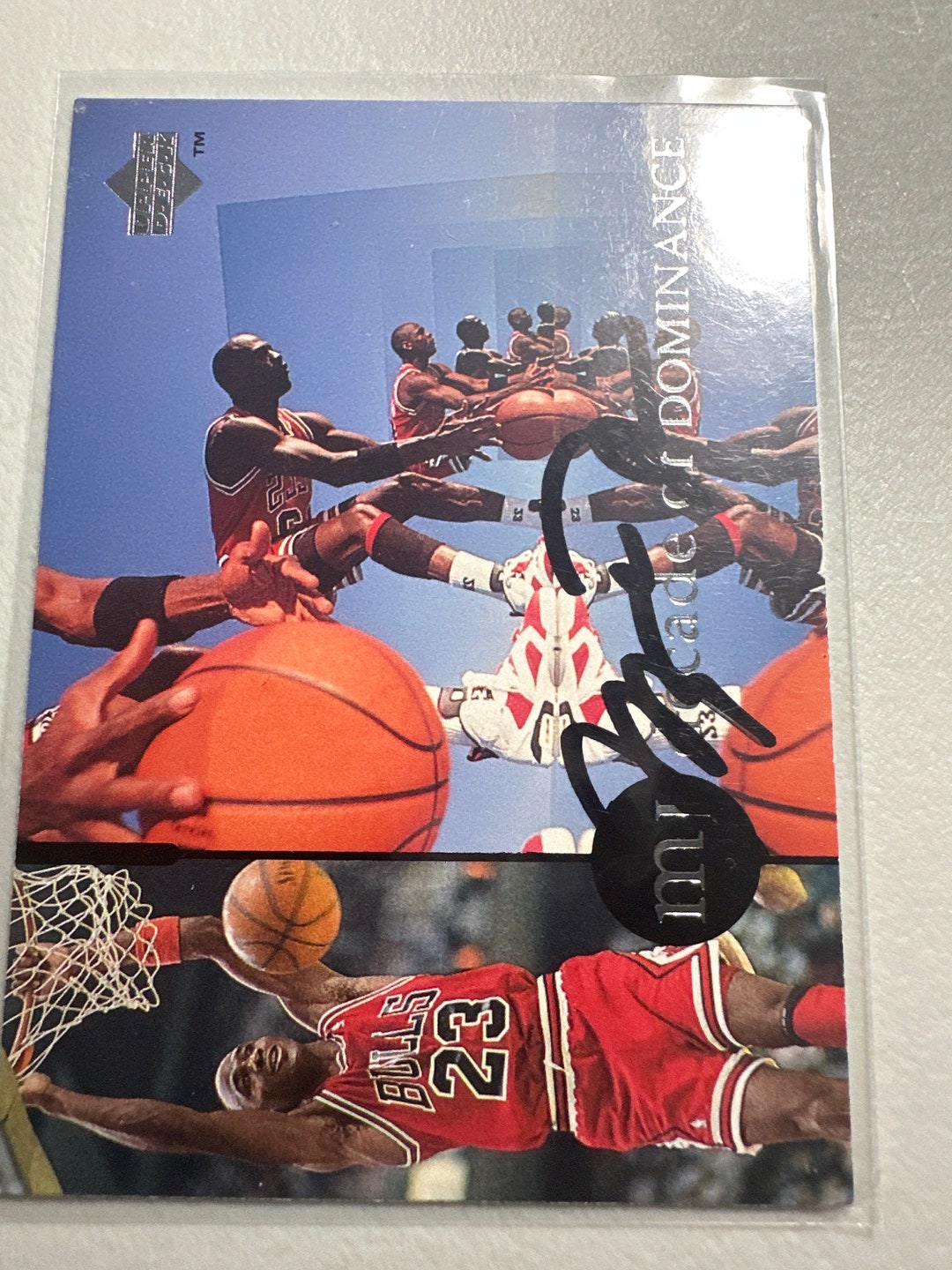 Michael Jordan Autographed Card - Etsy