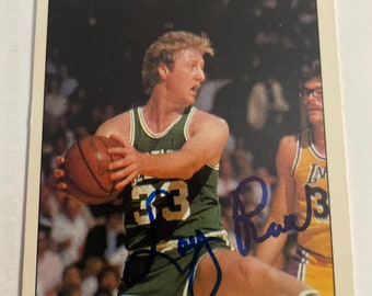 Larry Bird Autograph Card - Etsy