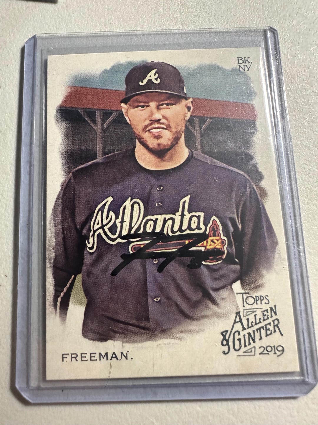Freddie Freeman Autograph Card - Etsy
