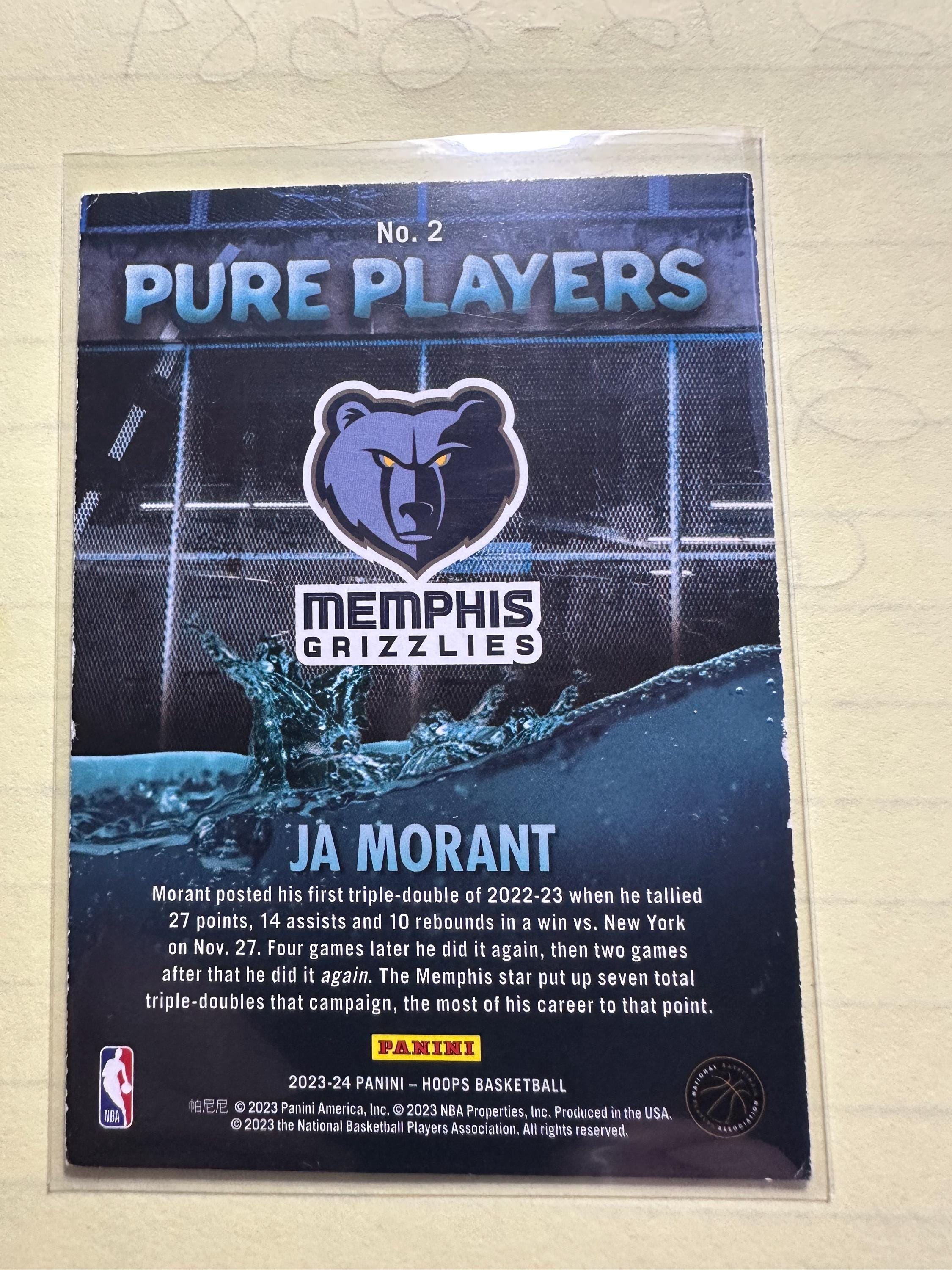 Ja Morant Autograph Card - Etsy