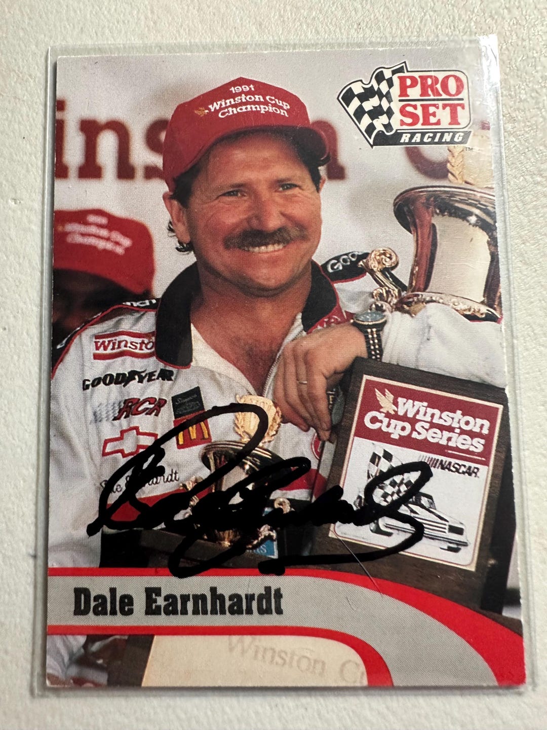 Dale Earnhardt Autograph Card - Etsy