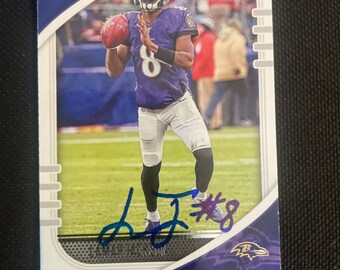 Lamar Jackson Autograph Card - Etsy