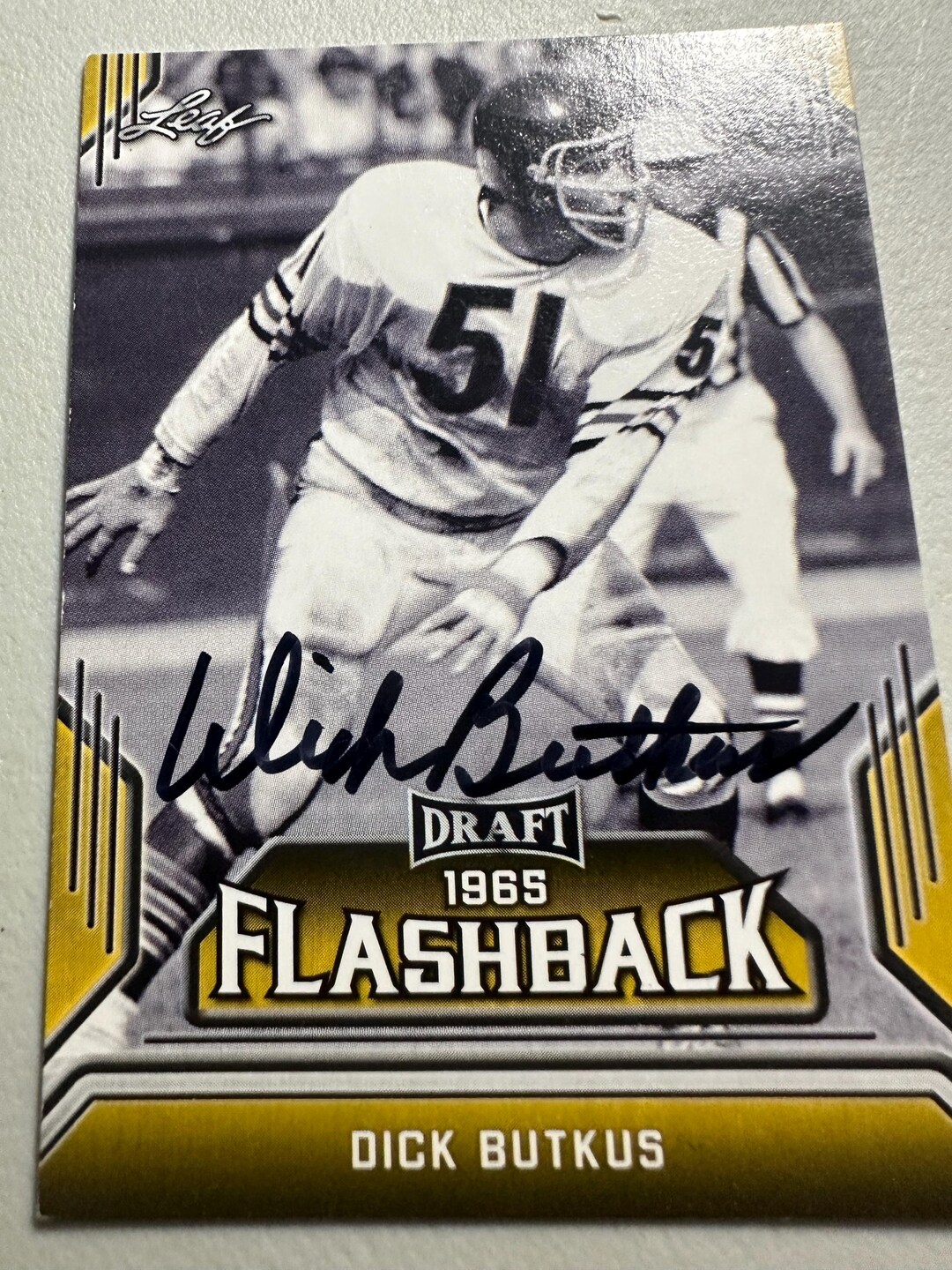 Dick Butkus Autograph Card - Etsy