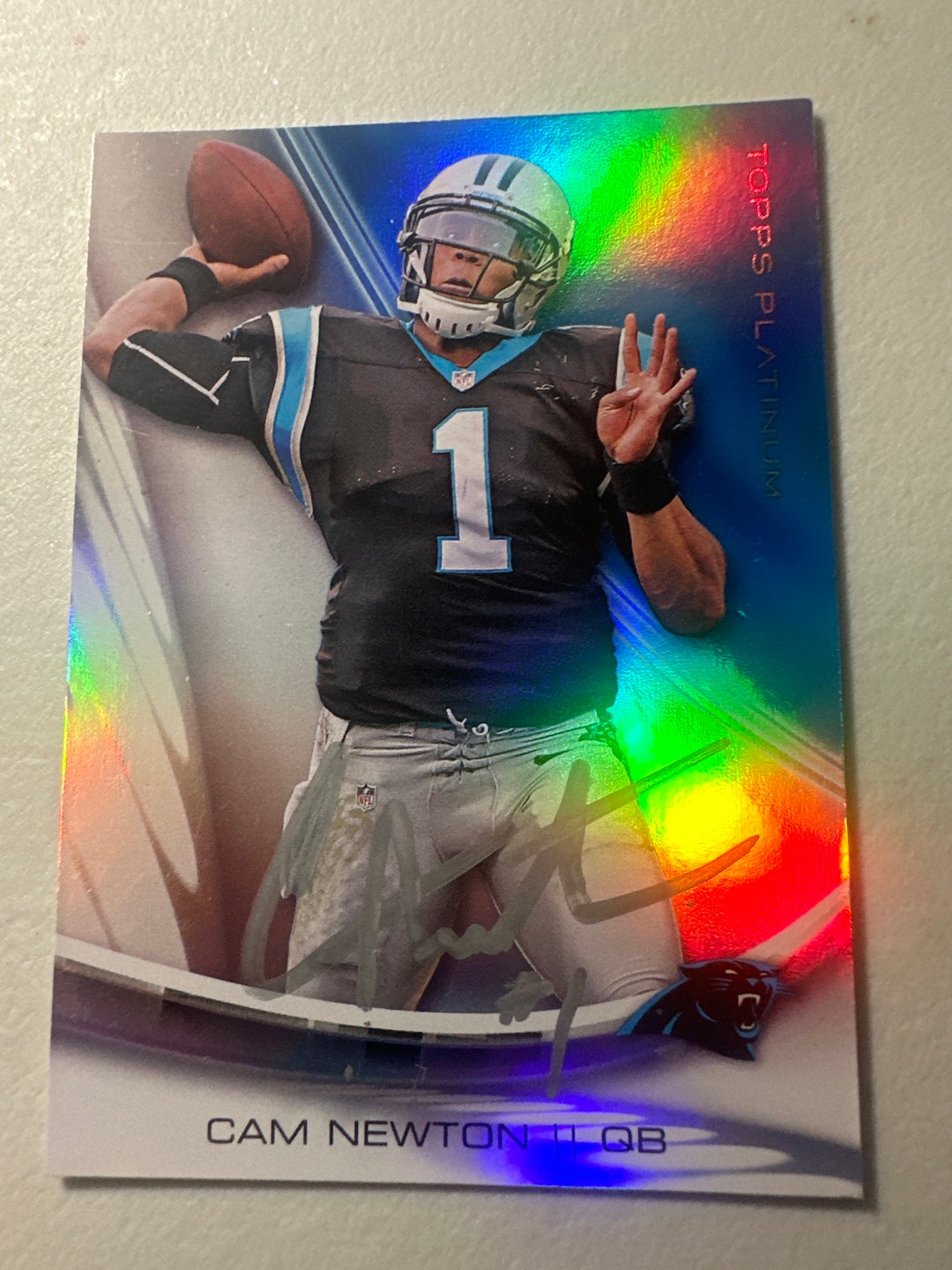 Cam Newton Autographed Card - Etsy