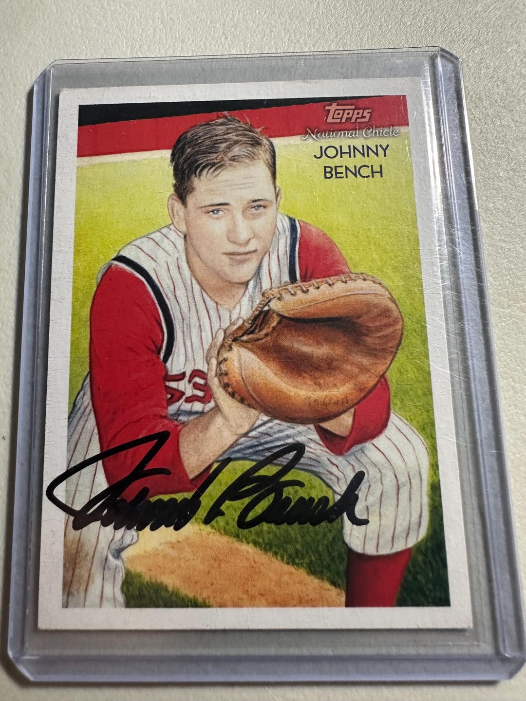 Johnny Bench Autograph Card - Etsy