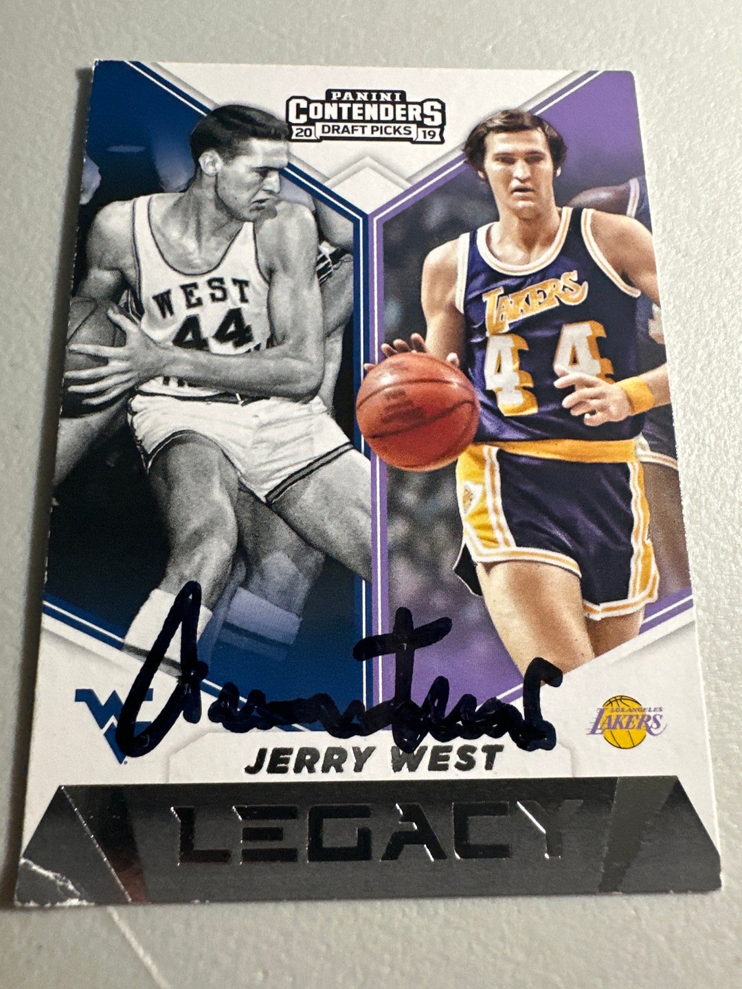 Jerry West Autograph Card - Etsy