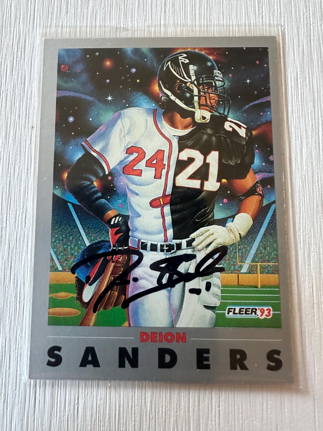 Deion Sanders Autograph Card - Etsy