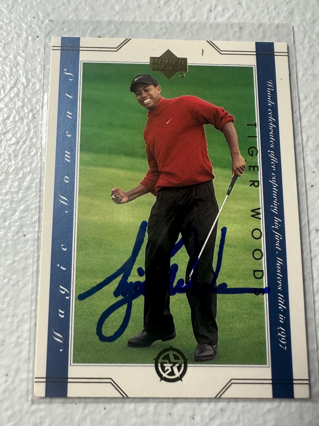 Tiger Woods Autograph Card - Etsy
