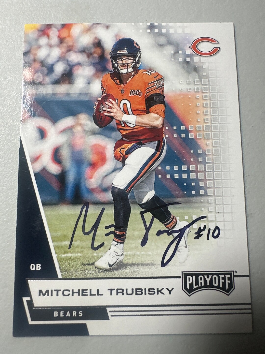 Mitchell Trubisky Autograph Card - Etsy