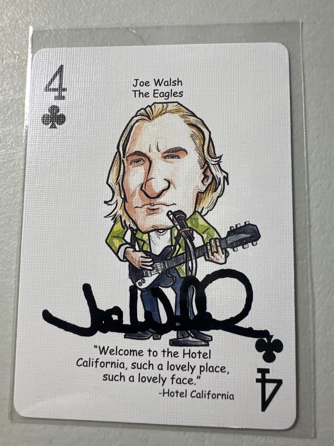 Joe Walsh the Eagles Autographed Card - Etsy