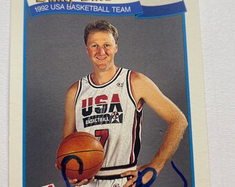 Larry Bird Autographed Card - Etsy