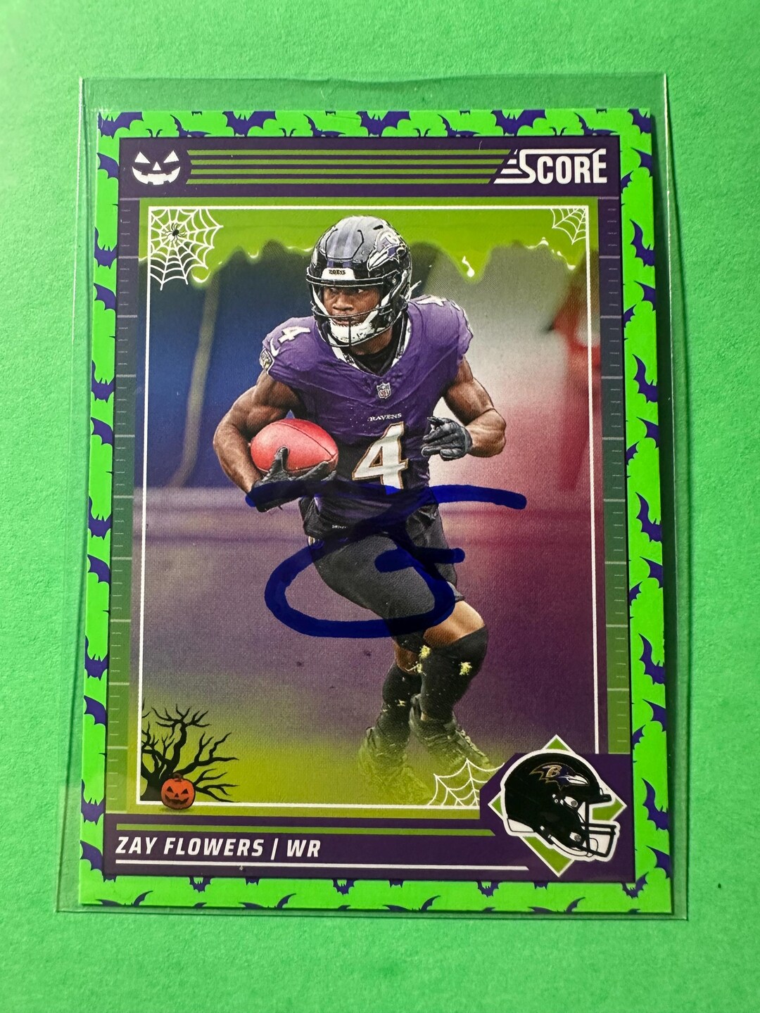 Zay Flowers Autograph Card - Etsy