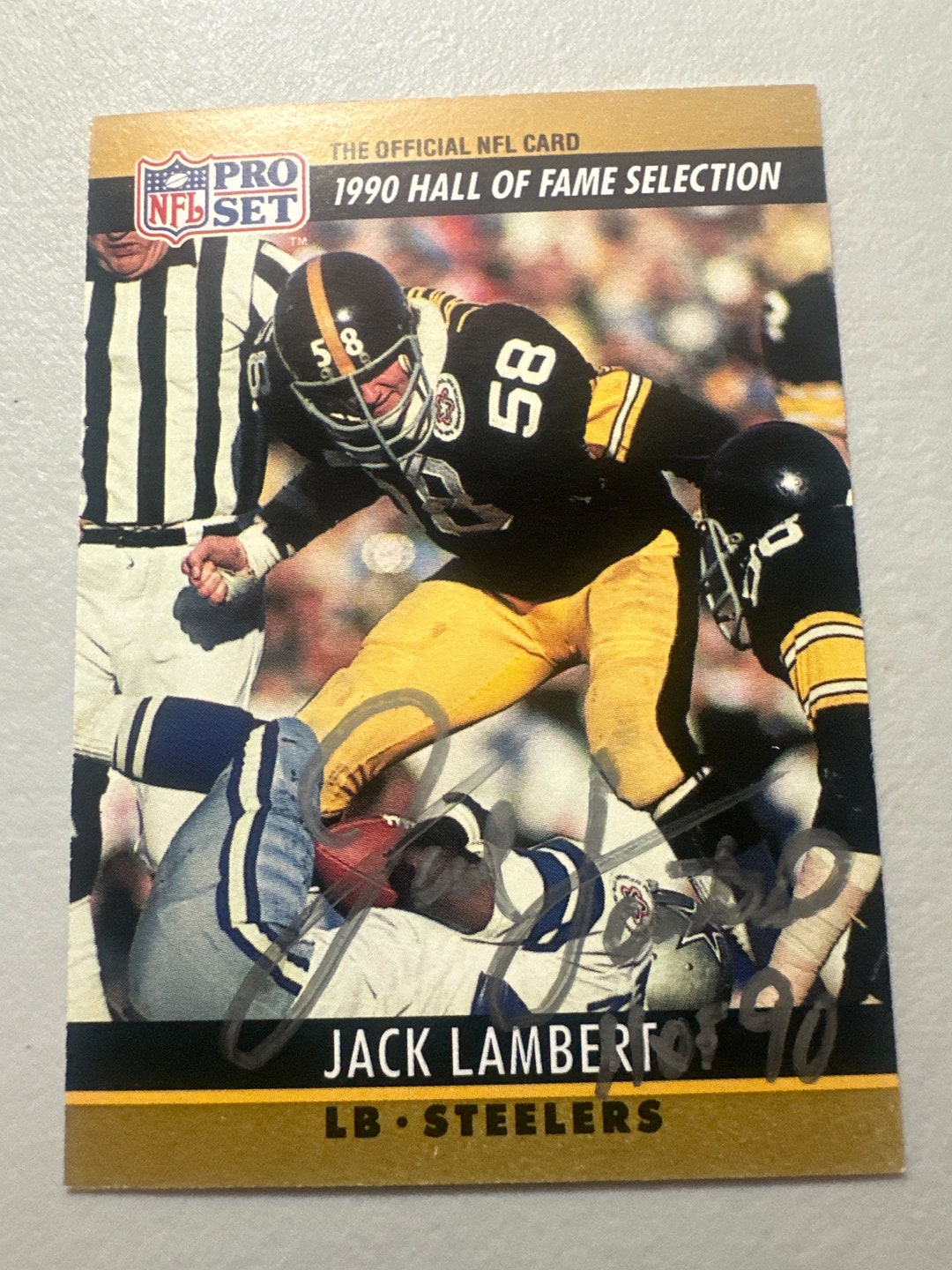 Jack Lambert Autograph Card - Etsy
